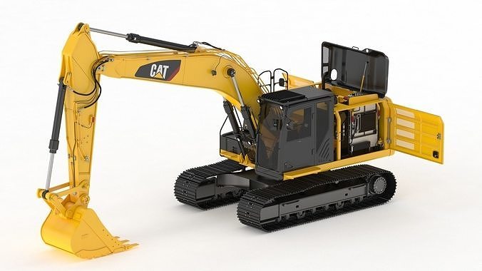 CAT 323 EL Medium Excavator 3D model | CGTrader