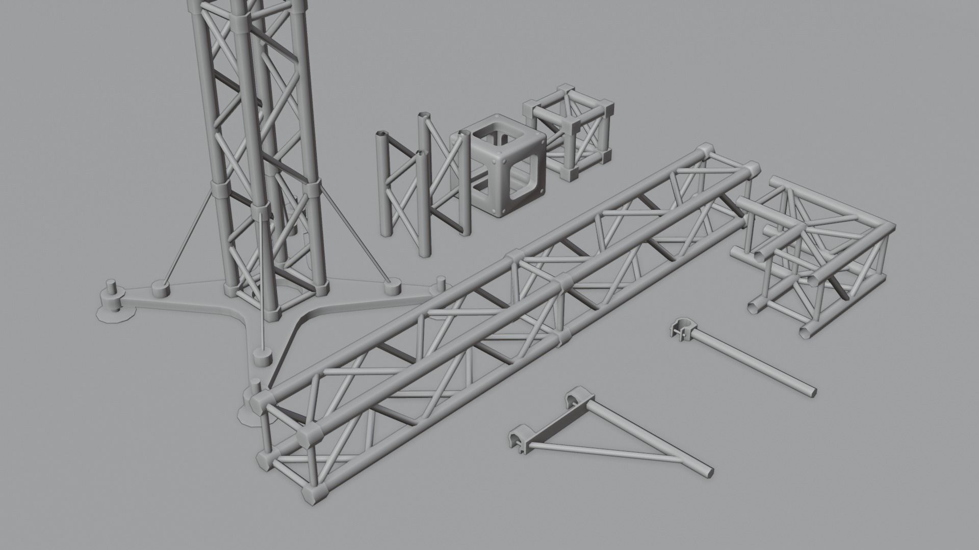 3D model Clean and Rusty Trusses 4K and 2K VR / AR / low-poly | CGTrader