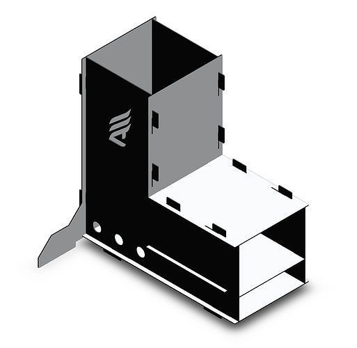 Steel Rocket Stove 3D model | CGTrader
