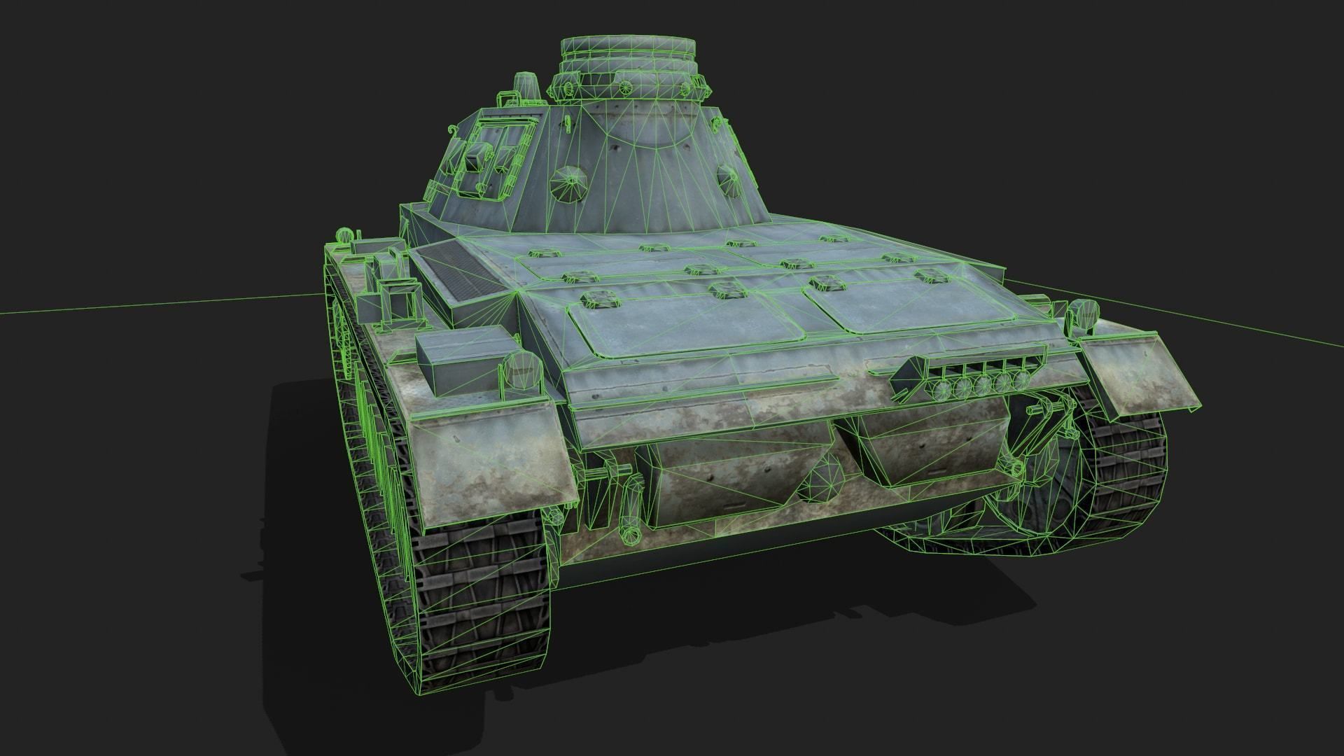 3D model Panzer 3 tank VR / AR / low-poly | CGTrader