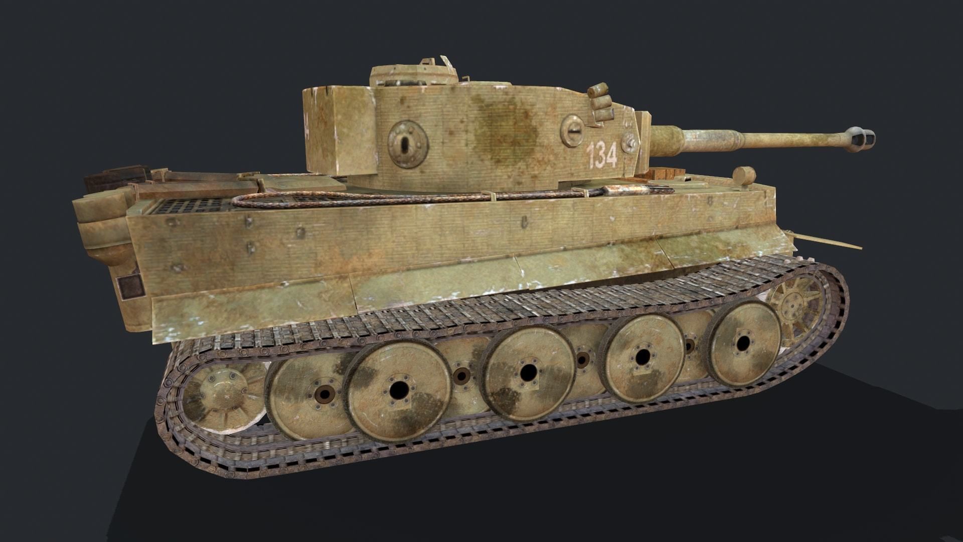 3D model Tiger tank VR / AR / low-poly | CGTrader