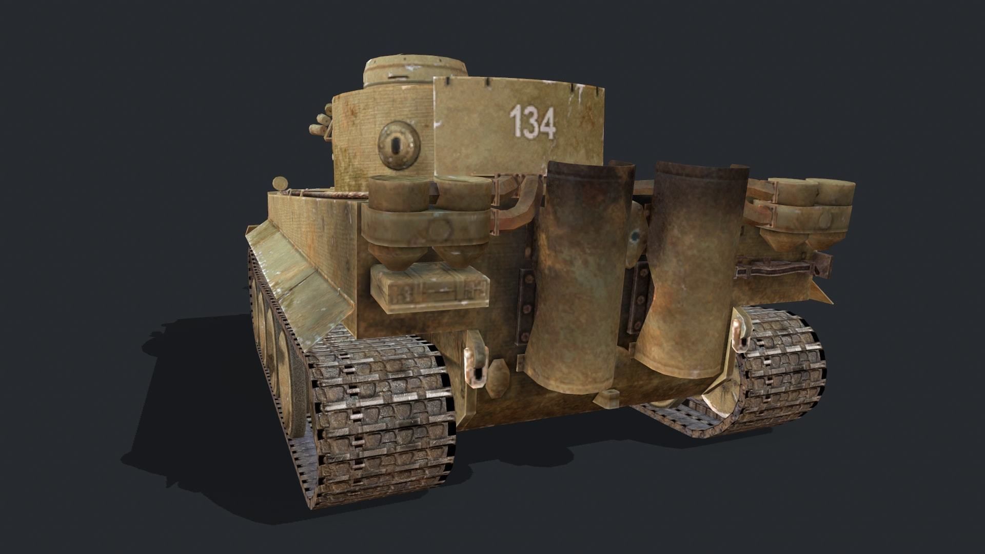 3D model Tiger tank VR / AR / low-poly | CGTrader