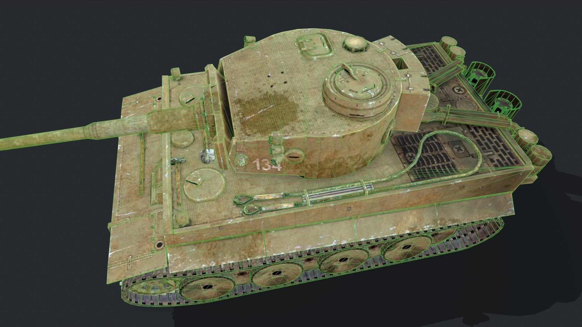 3D model Tiger tank VR / AR / low-poly | CGTrader