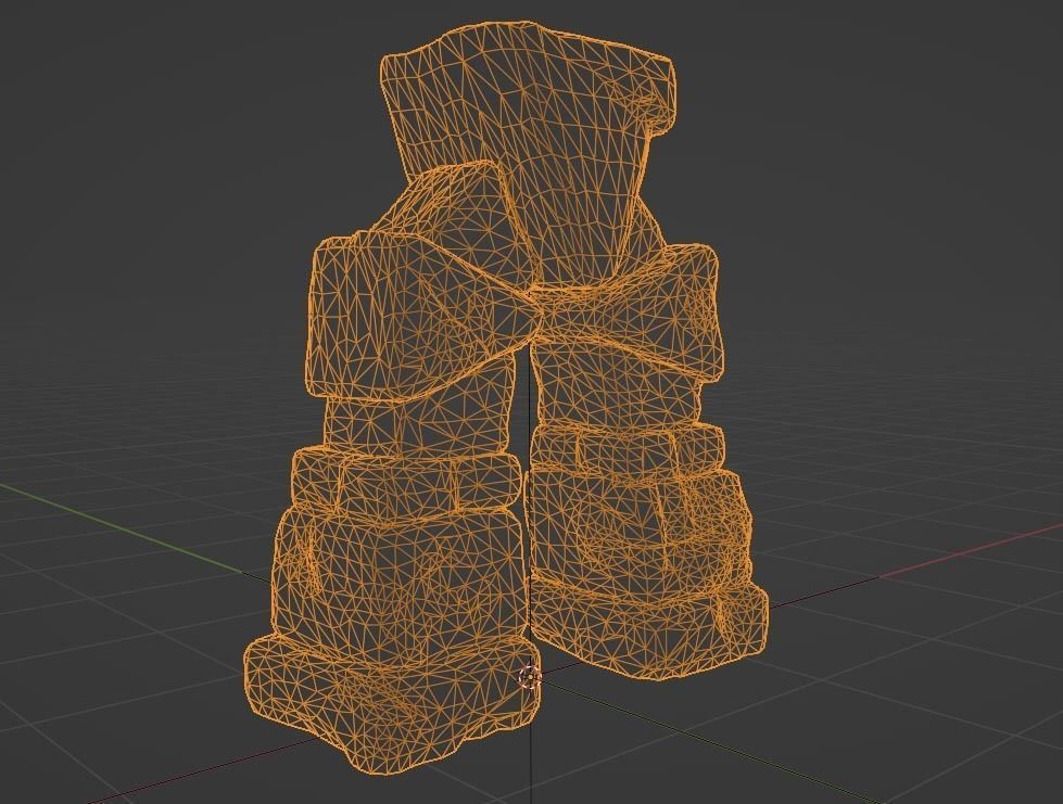 3D model Ancient Stone Gateway or Medieval Fantasy Doorway VR / AR ...