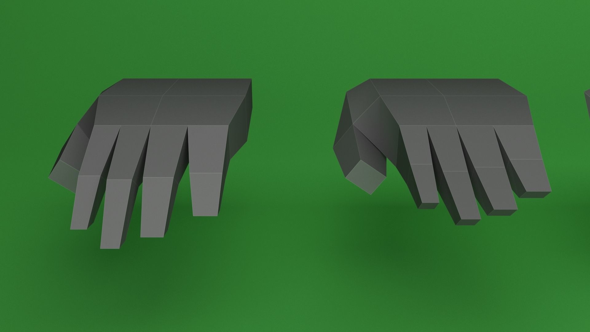 Types of low poly hand 3D model | CGTrader