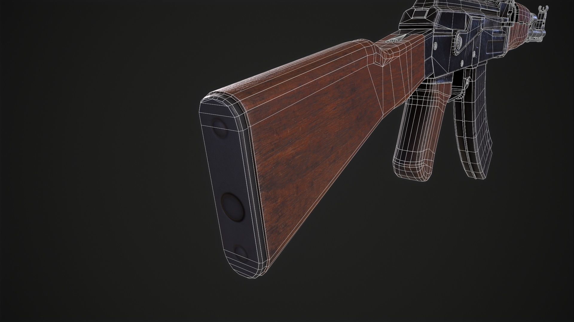 3D model Assault Rifle AK-47 VR / AR / low-poly | CGTrader