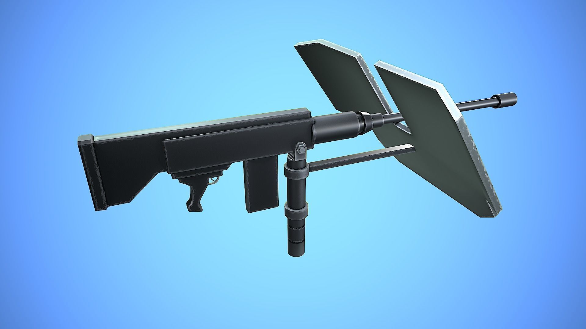 3D model HUMVEE VEHICLE GUN MACHINE WAR CARTOON STYLIZED VR / AR / low ...