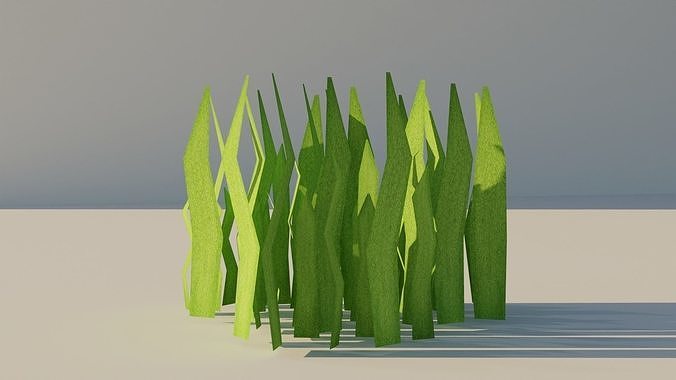 Low poly Grass 3D free VR / AR / low-poly 3D model | CGTrader