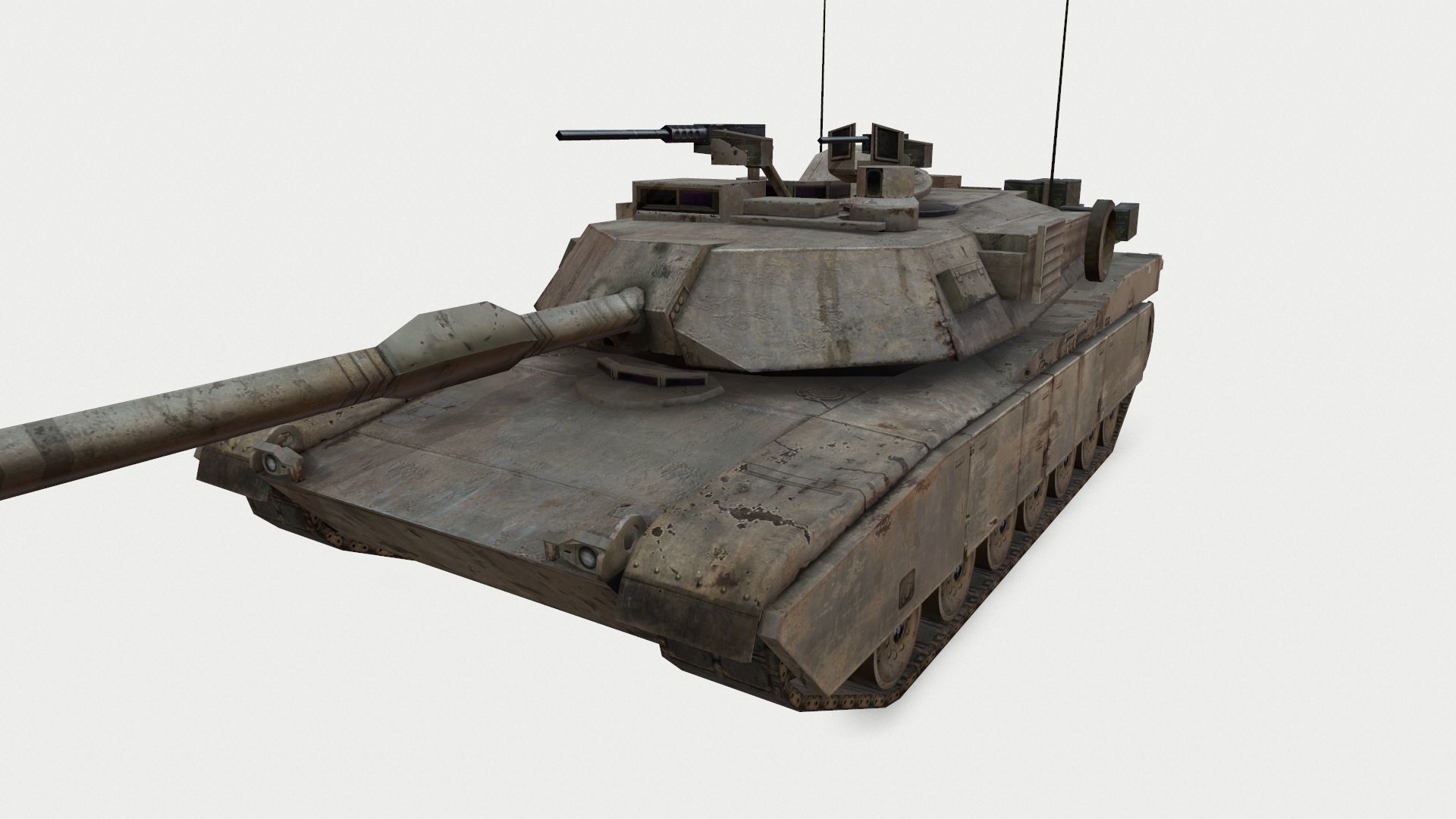 3D model Abrams M1A3 VR / AR / low-poly | CGTrader