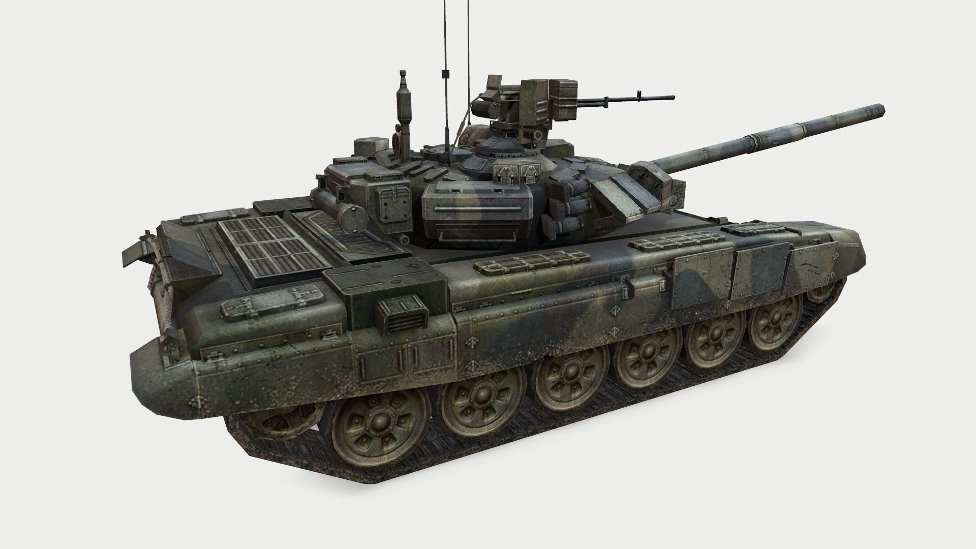 3D model Tank T-90 VR / AR / low-poly | CGTrader