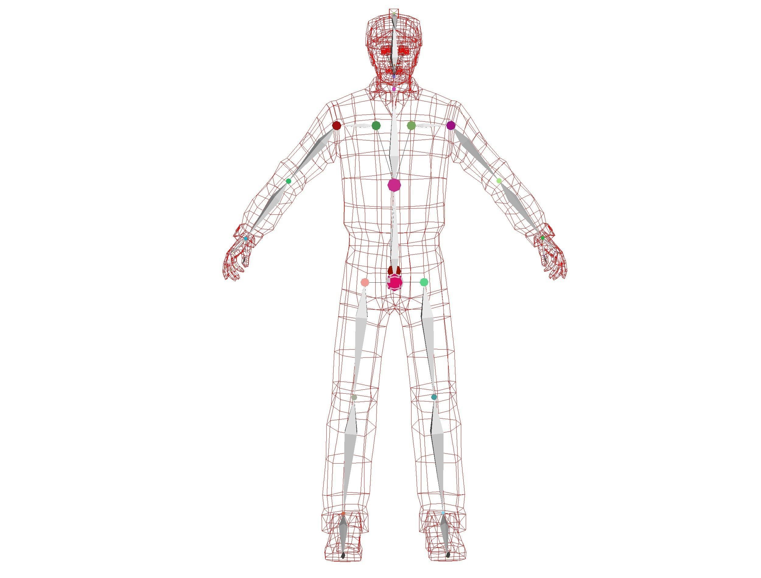 3D model Young Male Lab Technician Blue Uniform VR / AR / low-poly ...