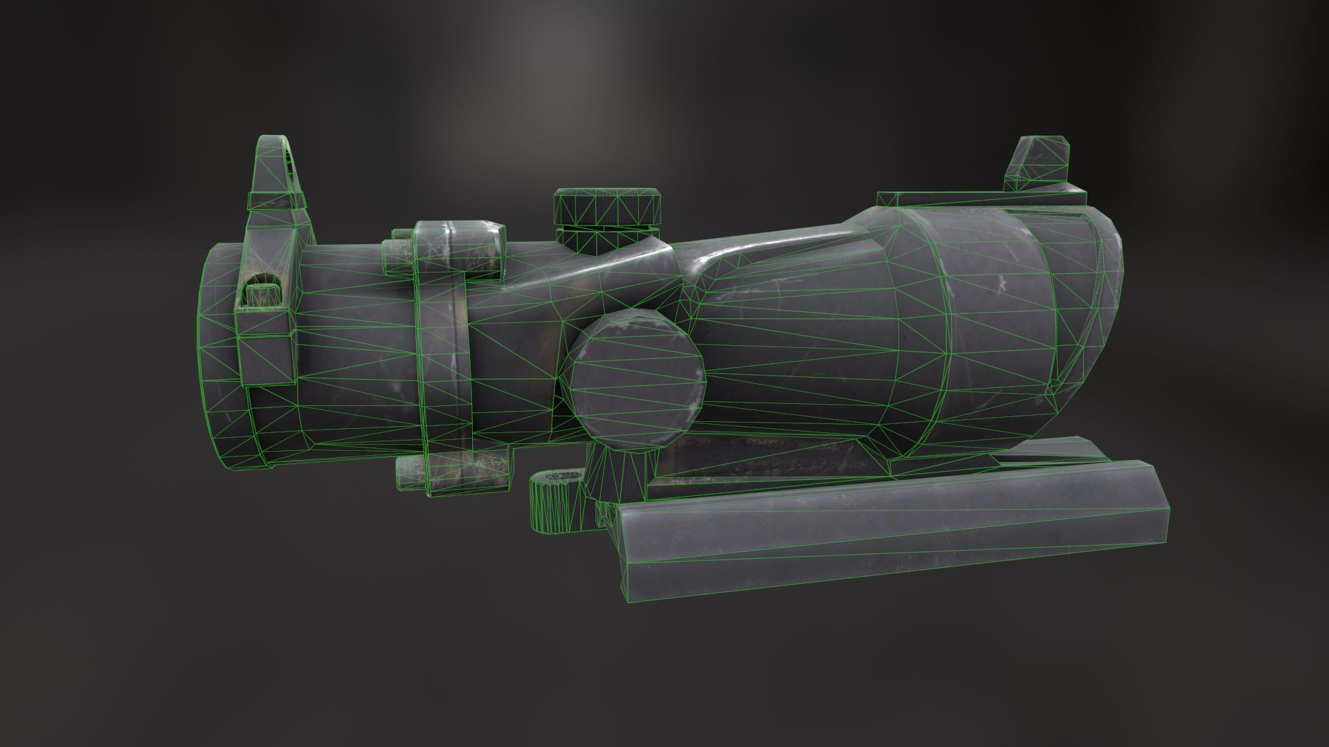 3D model Rifle Scope ACOG VR / AR / low-poly | CGTrader