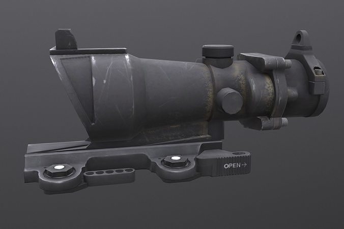 3D model Rifle Scope ACOG VR / AR / low-poly | CGTrader