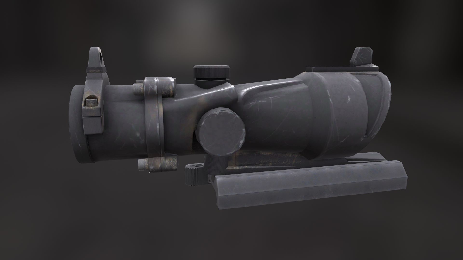 3D model Rifle Scope ACOG VR / AR / low-poly | CGTrader
