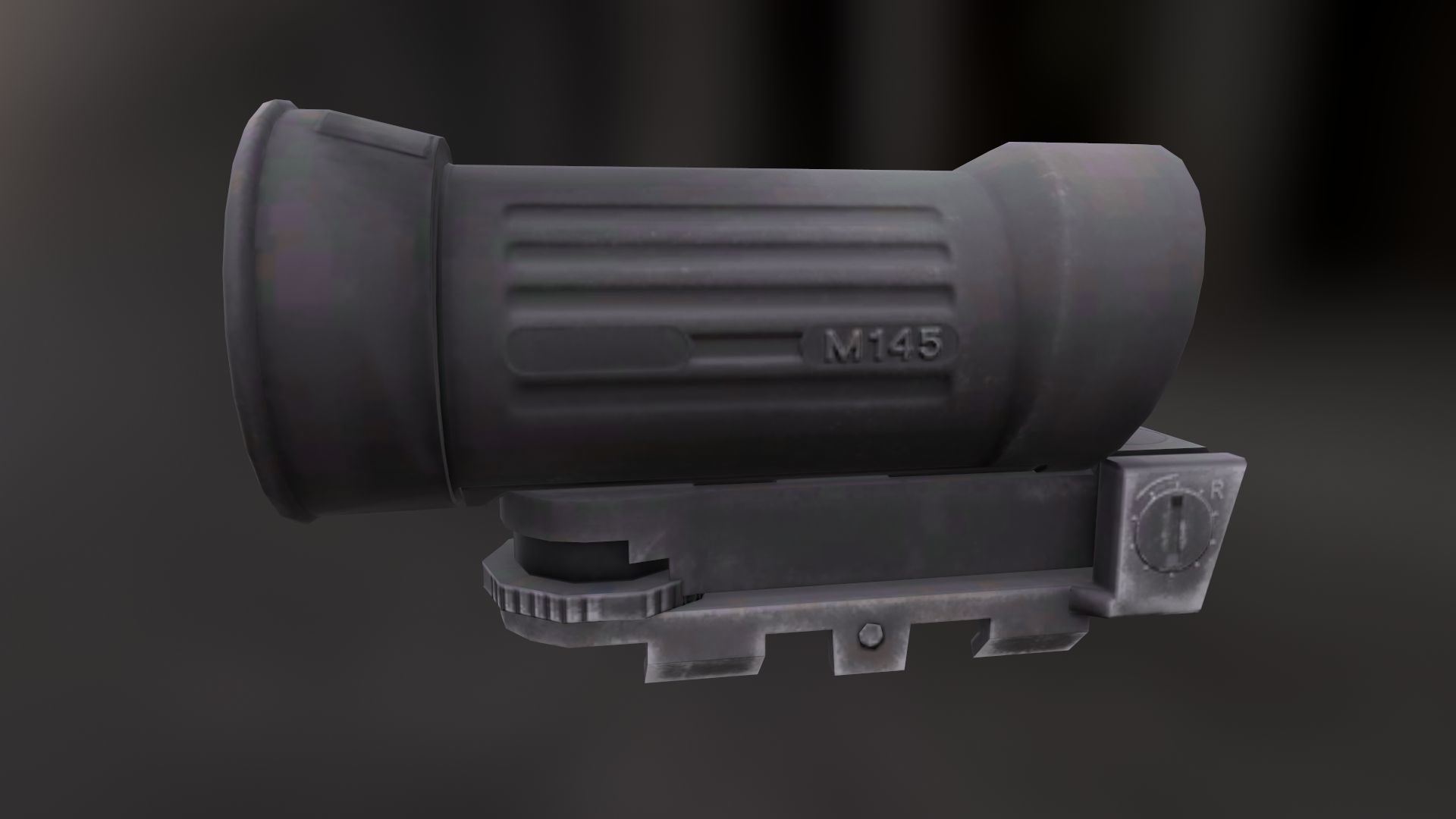 3D model Rifle Scope Elcan M145 VR / AR / low-poly | CGTrader