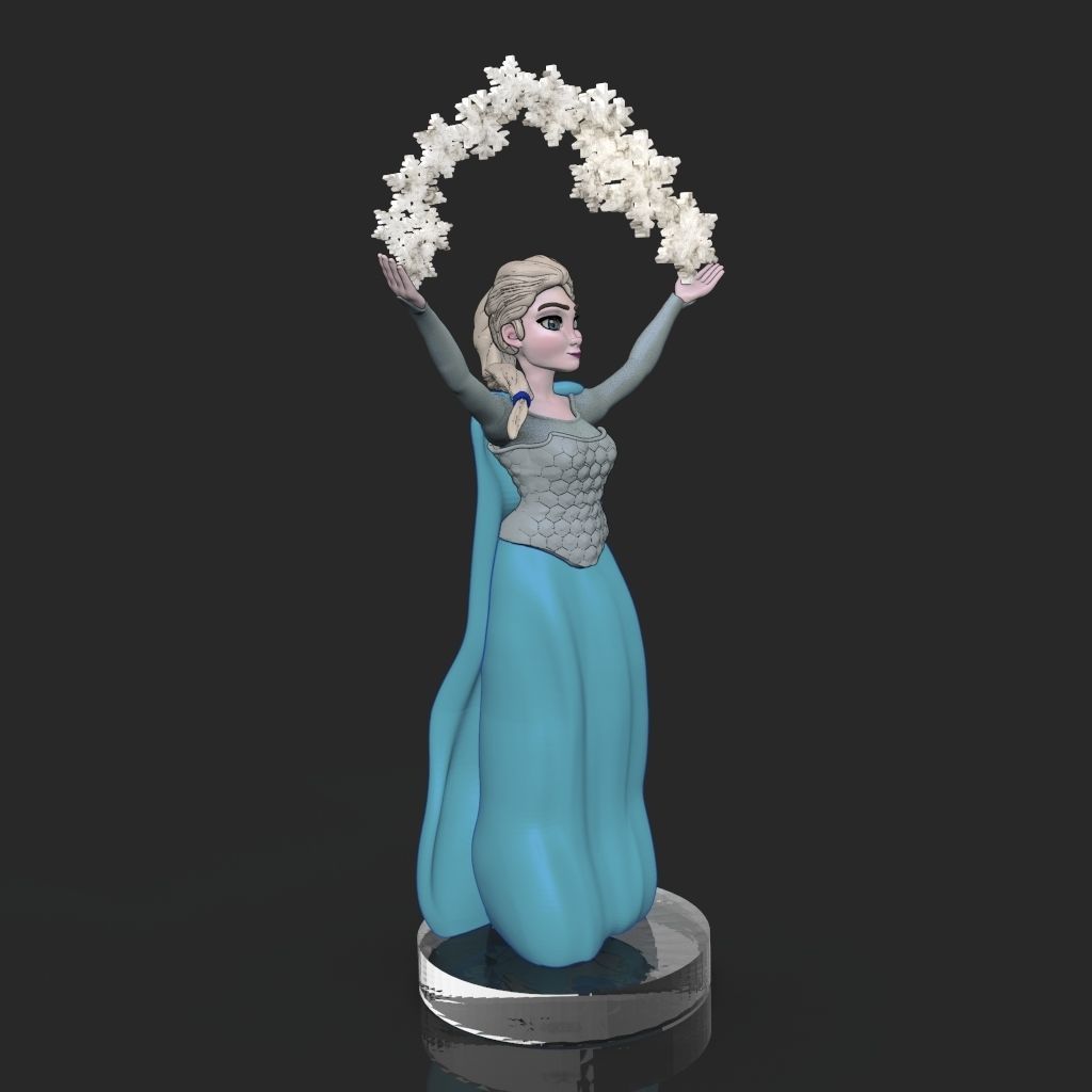 Elsa Frozen 3d Model 3d Printable Cgtrader