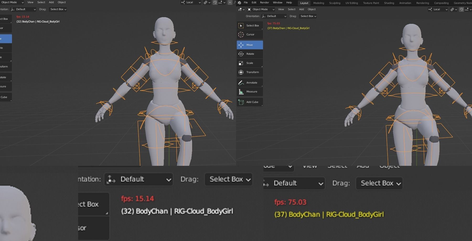 Body Animated Rig 3D model animated rigged | CGTrader