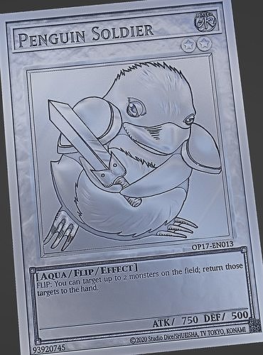 penguin soldier - yugioh 3D model 3D printable | CGTrader
