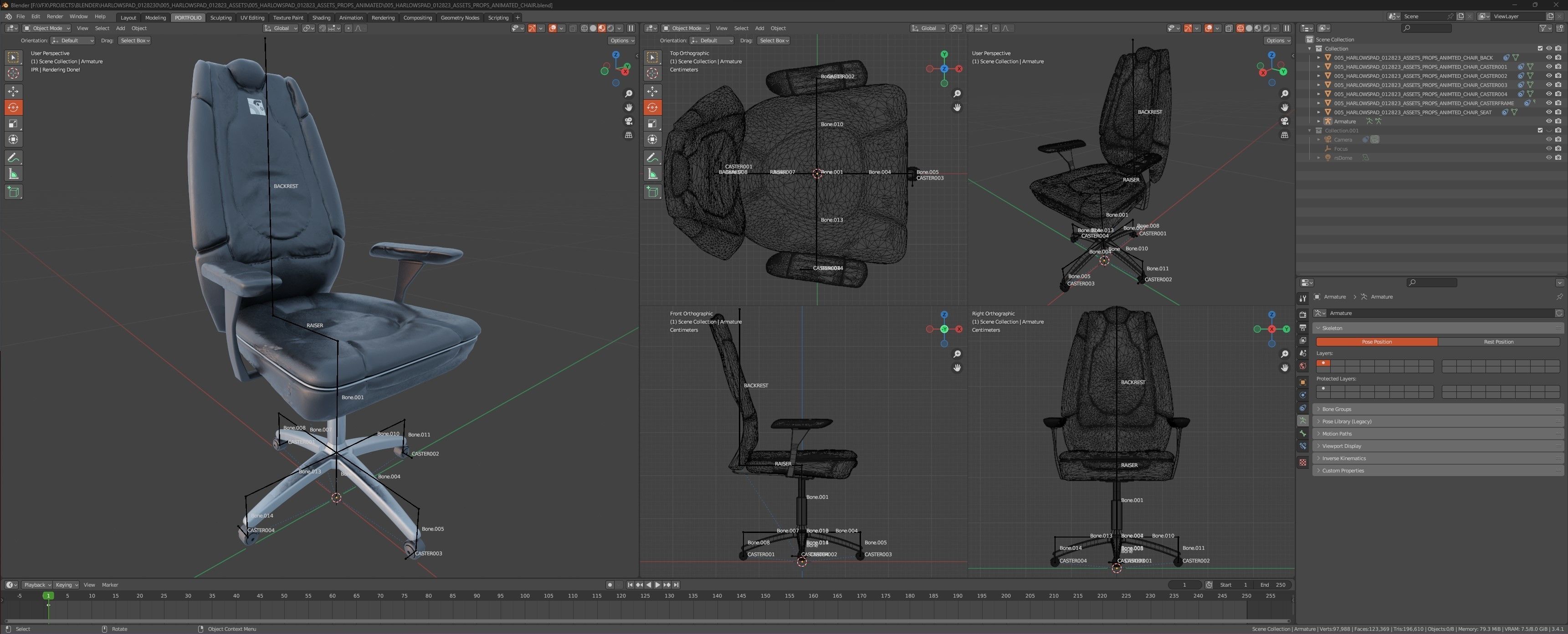 3D model CYBERPUNK COLLECTION OFFICE CHAIR VR / AR / low-poly | CGTrader