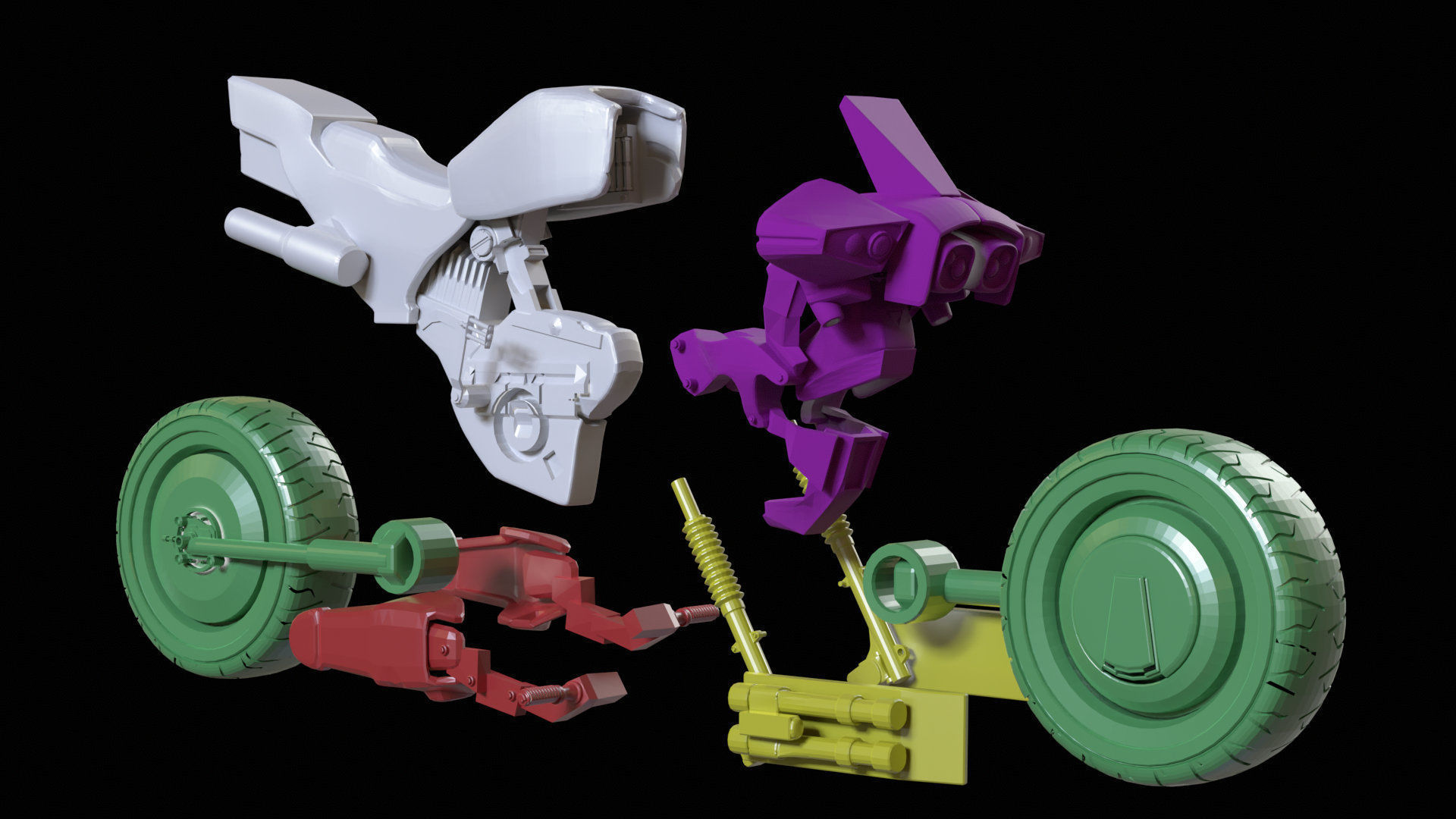 Veritech Cyclone Mospeda Printable 3D model 3D printable | CGTrader