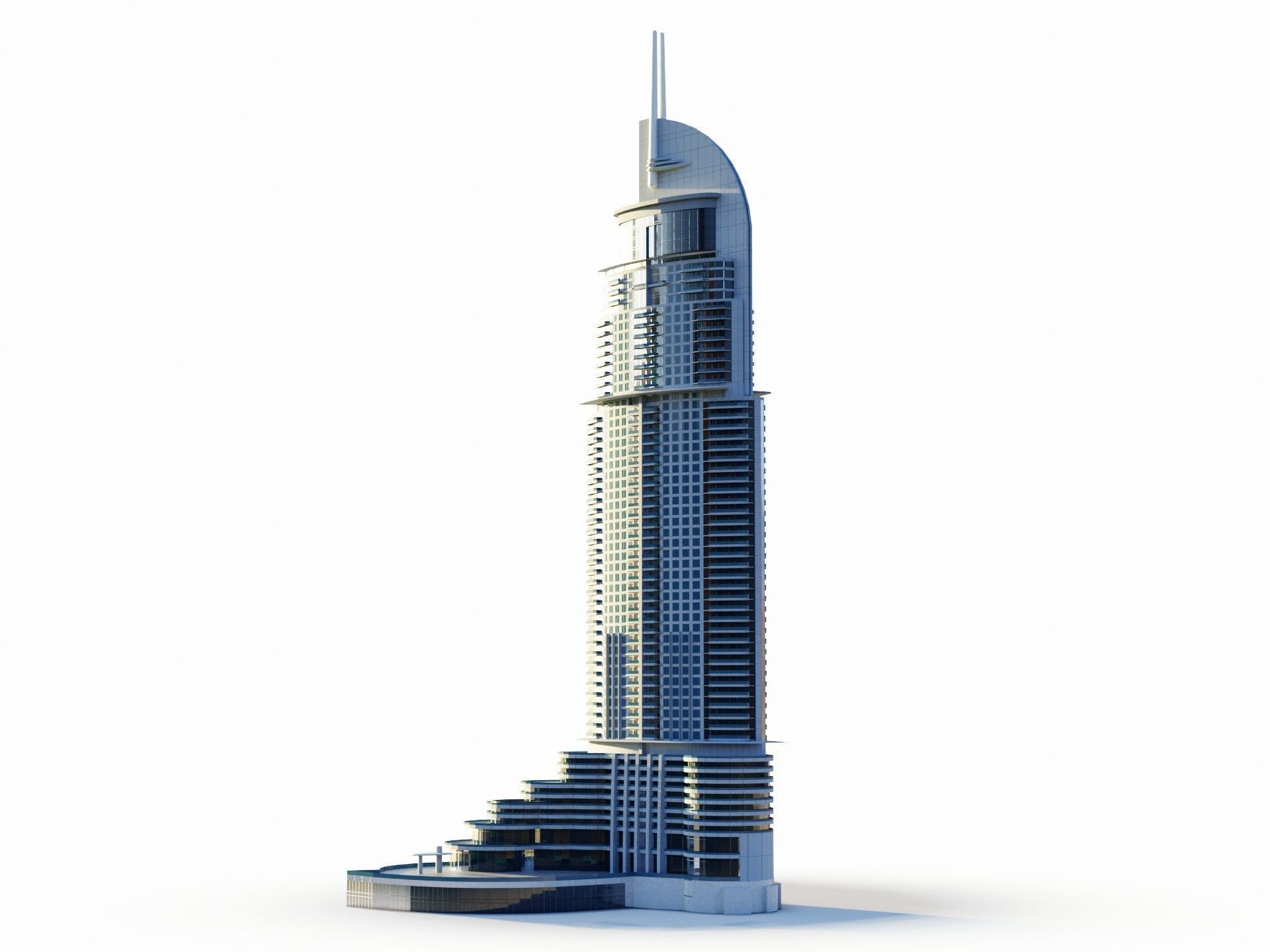 The Address Downtown hotel - Dubai 3D model | CGTrader