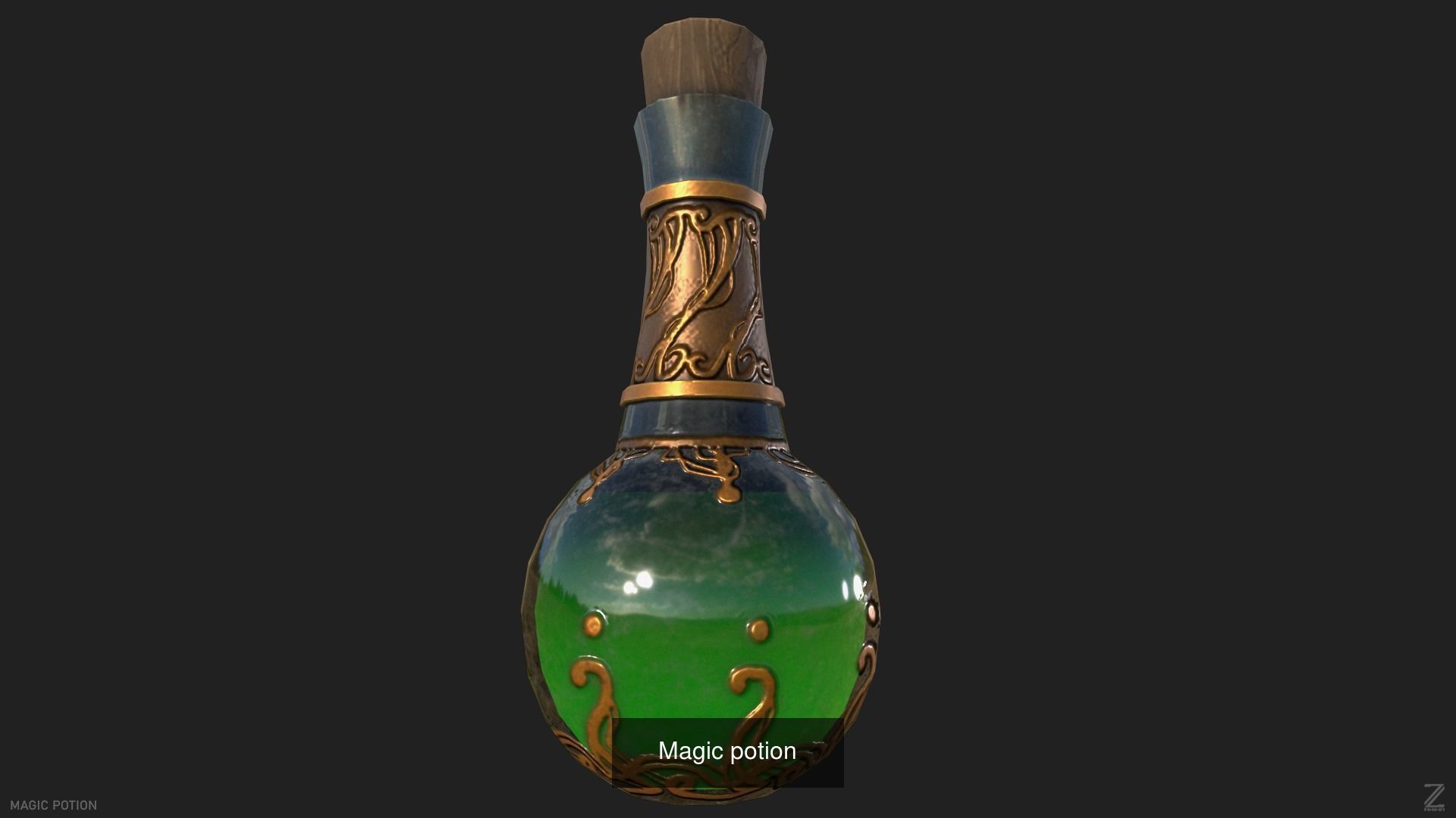 Magic potion collection VR / AR / low-poly | CGTrader