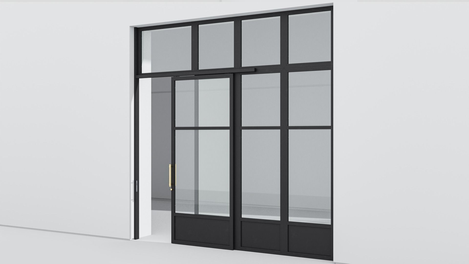 Aluminium door 300 3D model | CGTrader