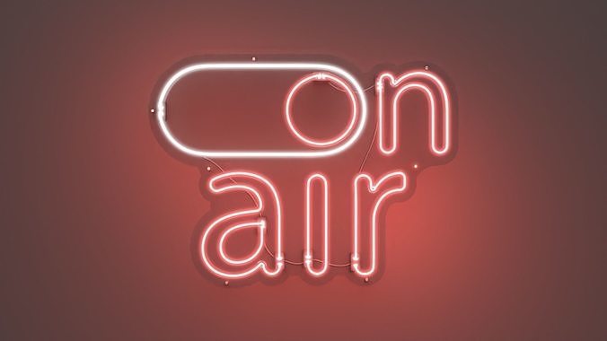 On Air 1 - Neon Sign 3D model | CGTrader