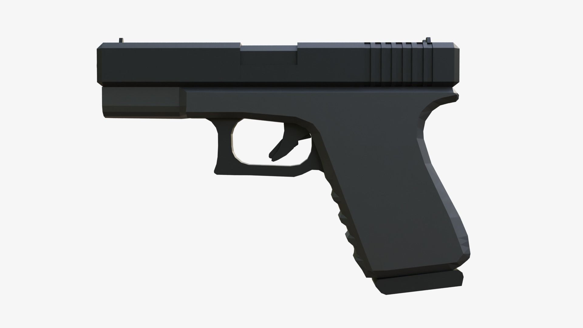 3d Model Glock 17 Gun 3d Model Vr Ar Low Poly Cgtrader