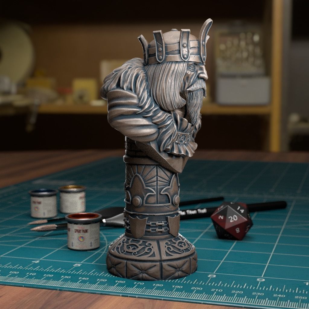 Human Chess King - Pre-Supported 3D model 3D printable | CGTrader