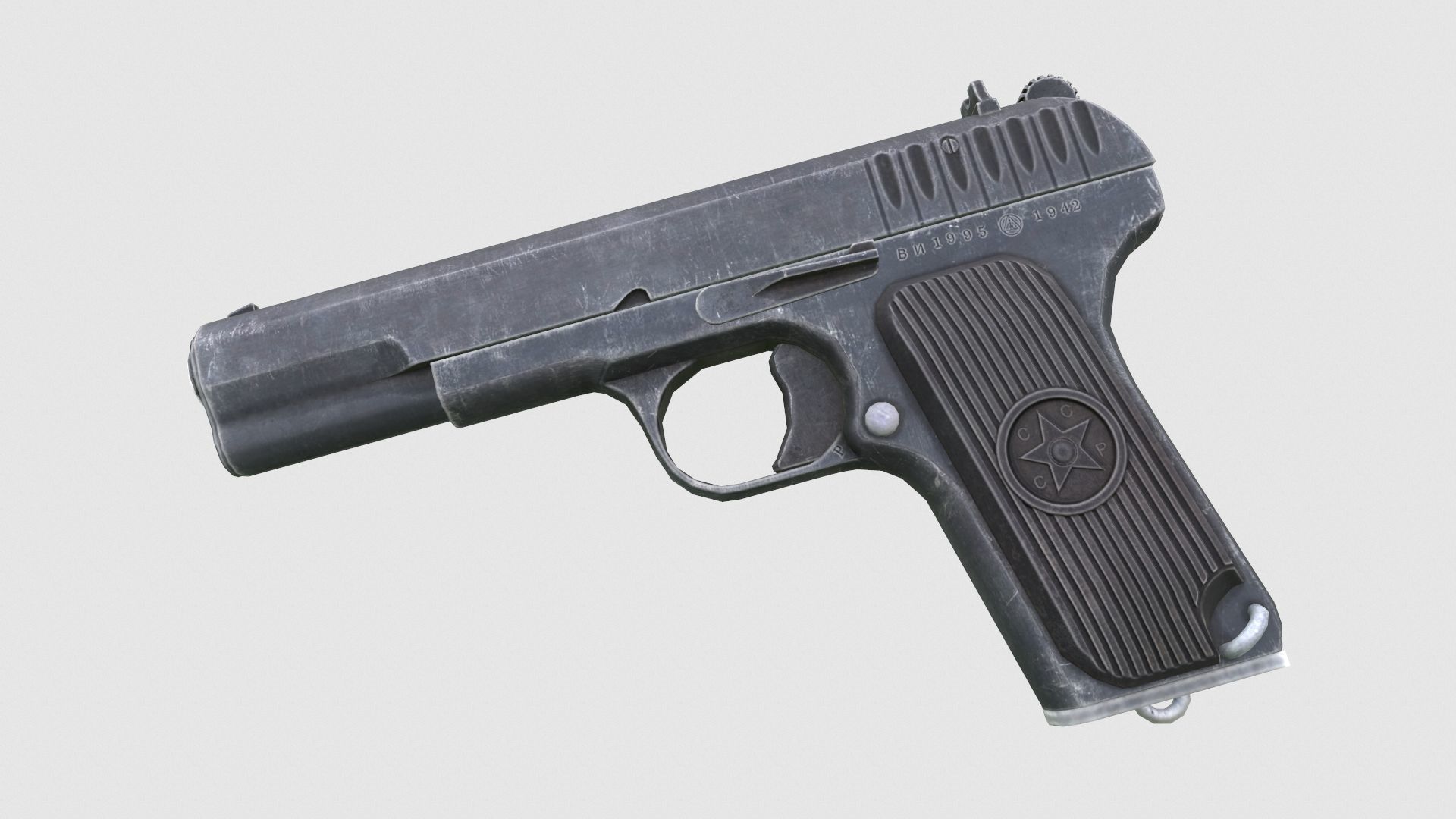 3D model Tokarev pistol VR / AR / low-poly | CGTrader