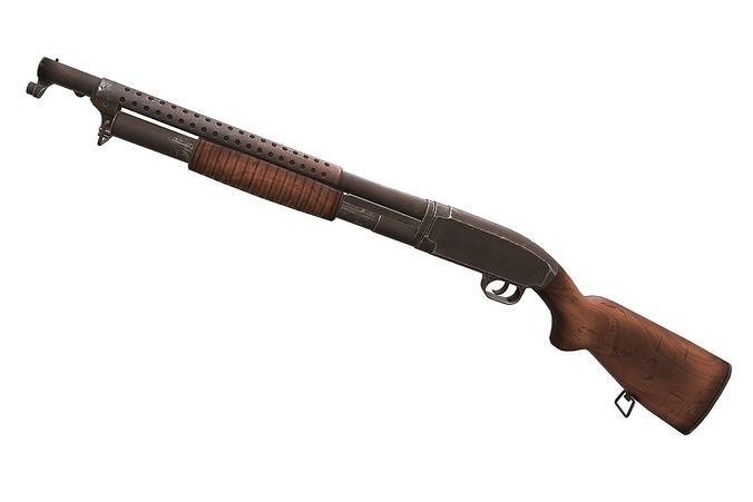 3D model Winchester 1912 VR / AR / low-poly | CGTrader