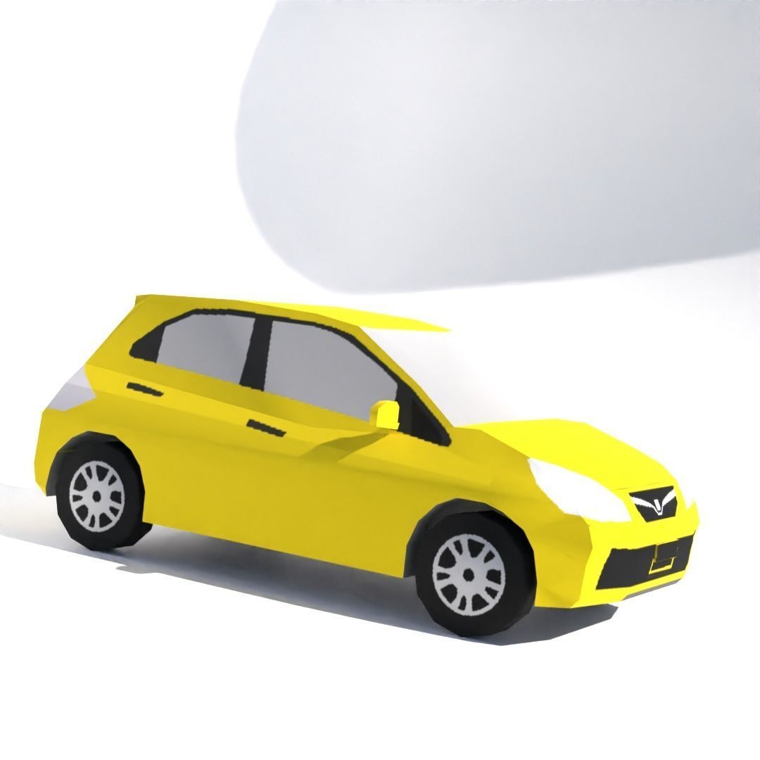 3D model Honda Brio low poly car VR / AR / low-poly | CGTrader