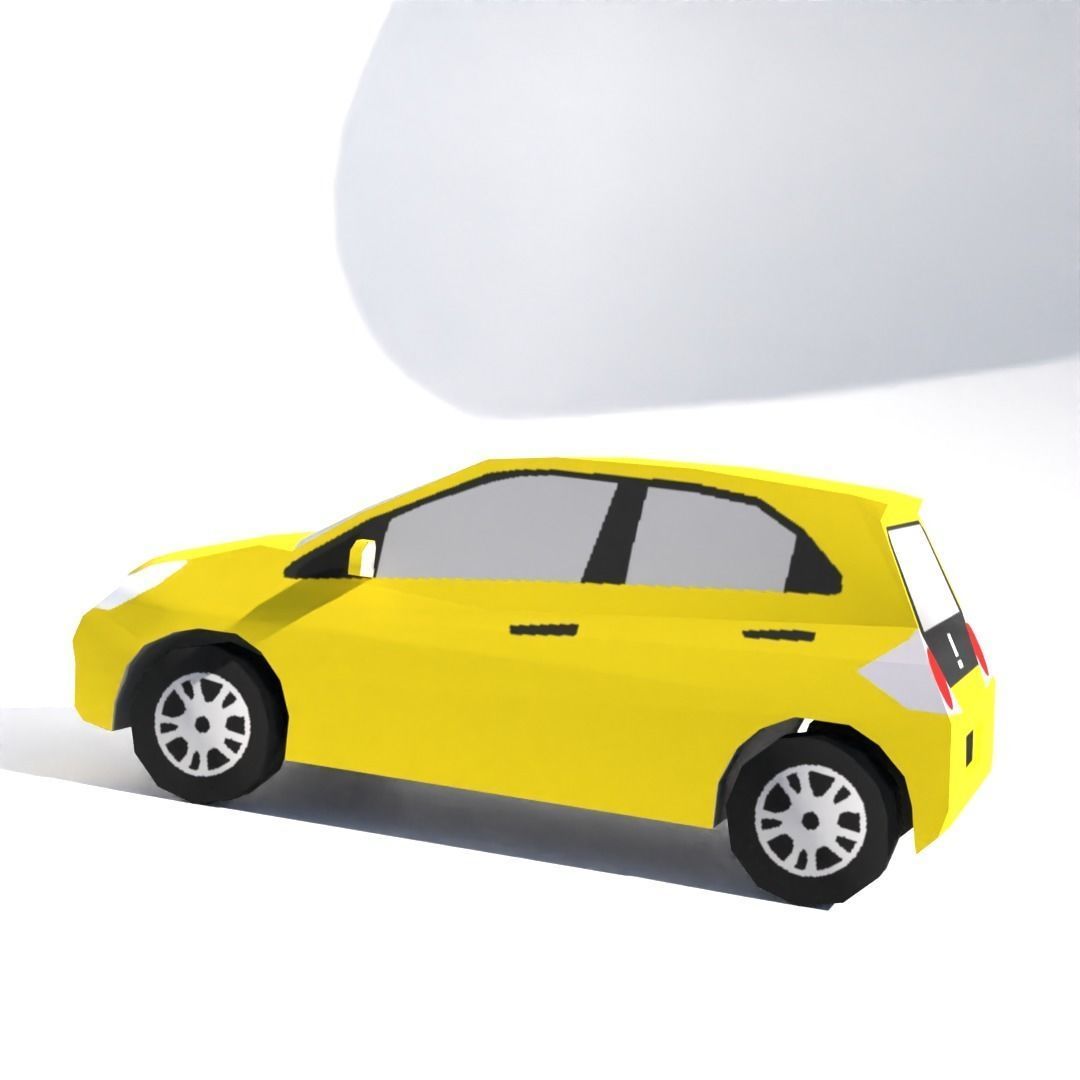 3D model Honda Brio low poly car VR / AR / low-poly | CGTrader