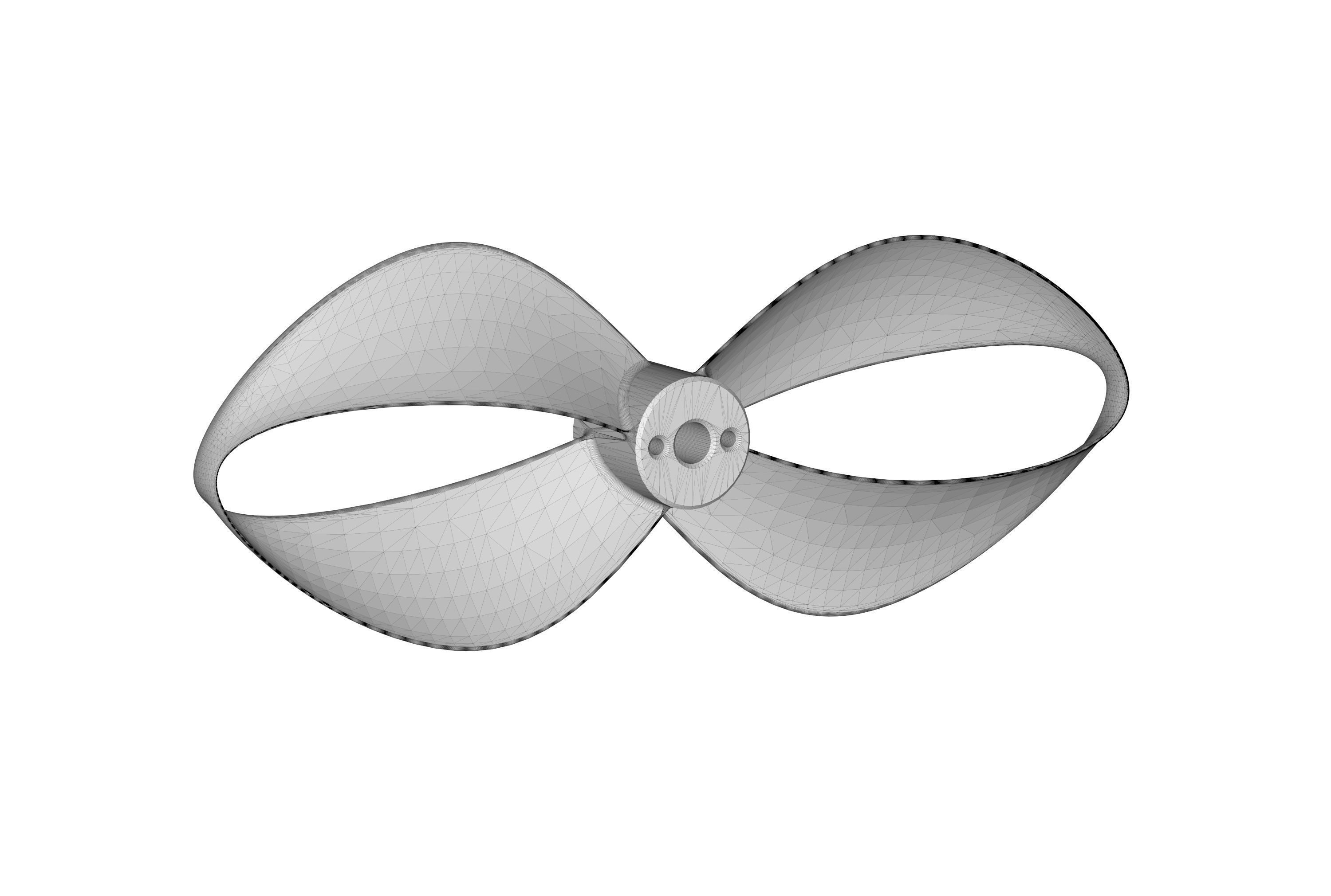 Toroidal drone propeller - 2 blades 3D model 3D printable | CGTrader