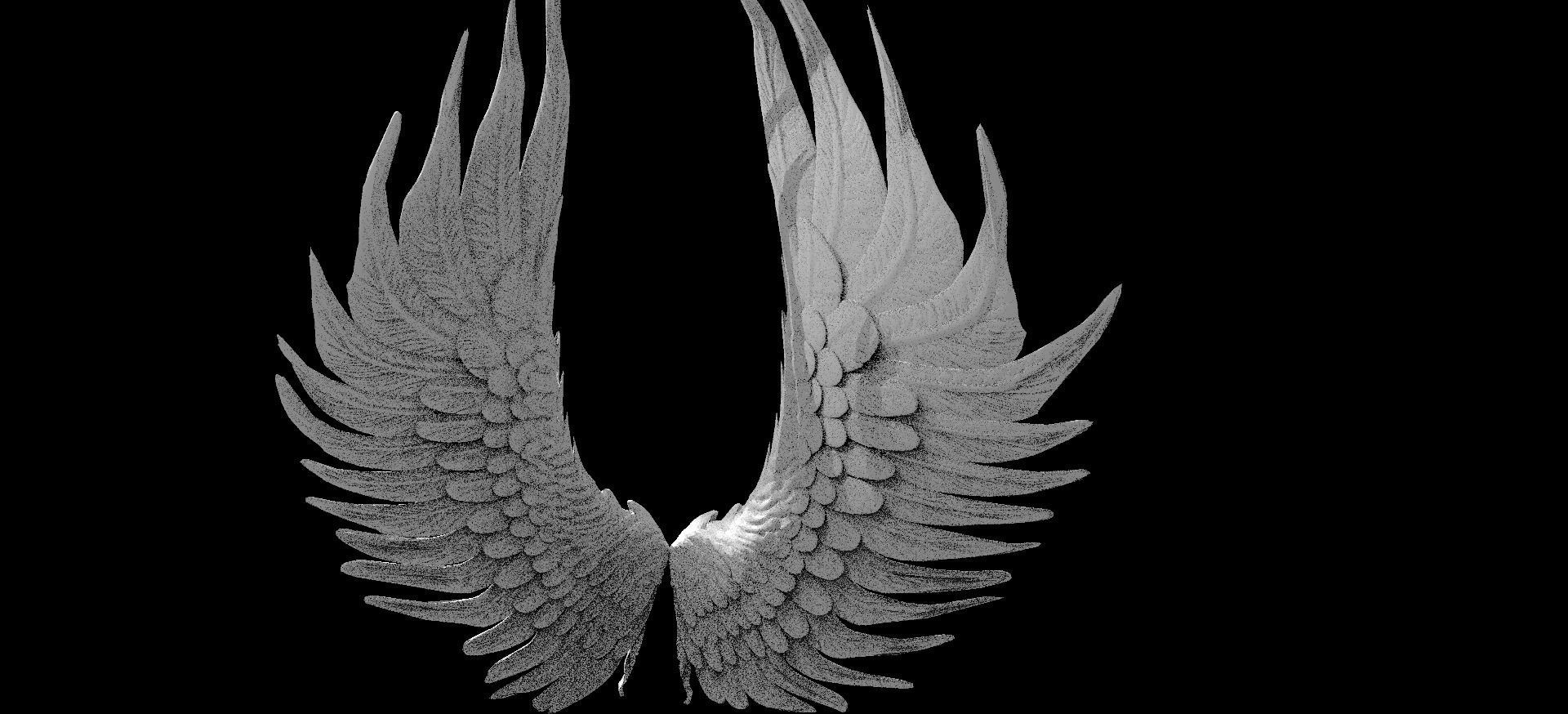 Fire Elements Wings 3D model | CGTrader