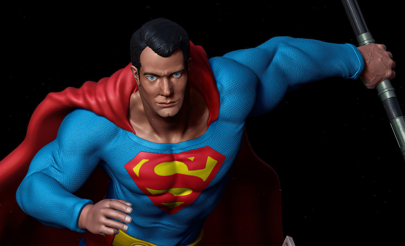 Classic Superman 2 heads option 3D model | CGTrader