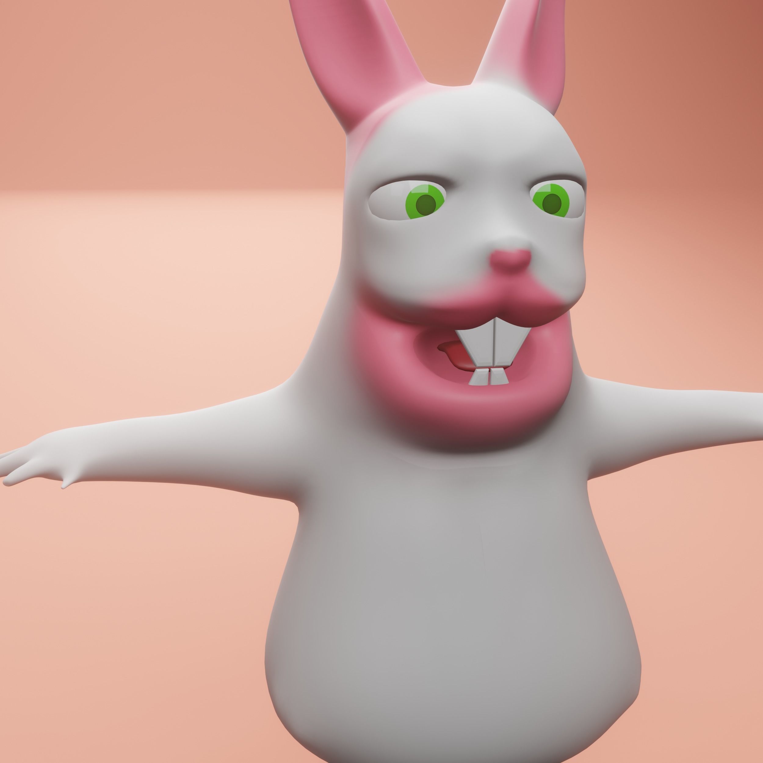 3D model Chubby Bunny - The Adventures of a White Magic Rabbit VR / AR ...