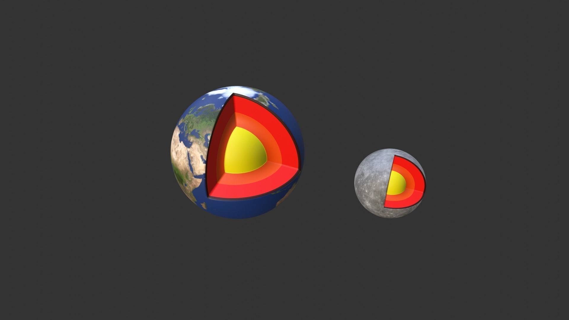 3D model Earth and Moon VR / AR / low-poly | CGTrader