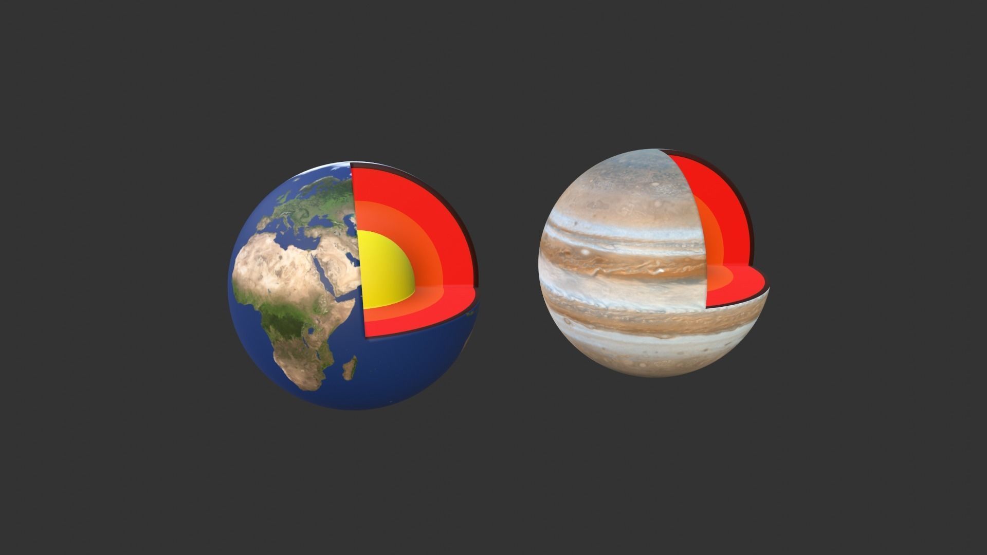 3D model Earth And Jupiter VR / AR / low-poly | CGTrader