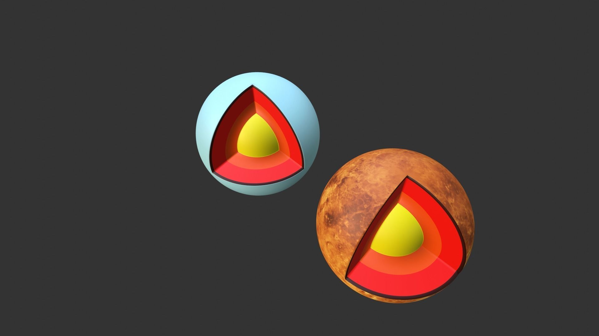 3D model uranus and venus VR / AR / low-poly | CGTrader