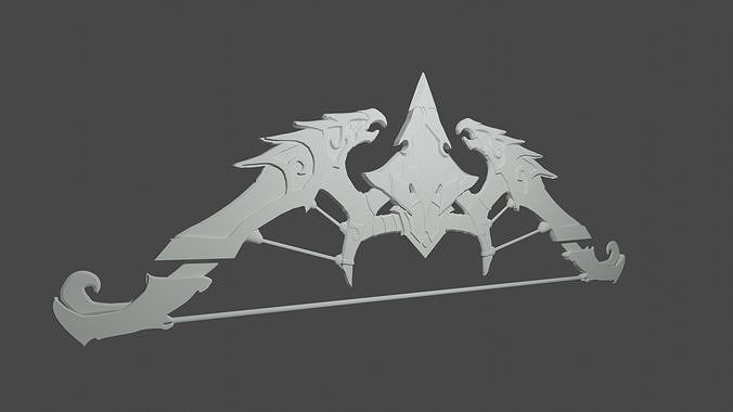 Avian-looking bow 3D model | CGTrader