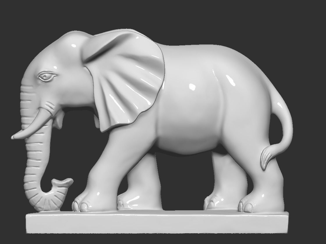 elephant 3D model 3D printable | CGTrader