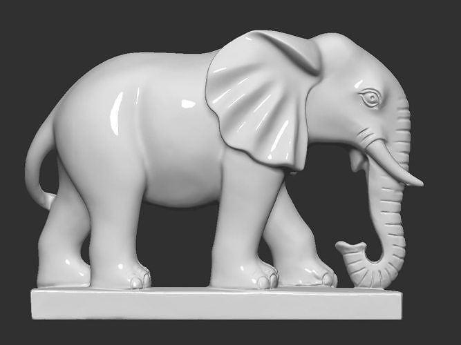 elephant 3D model 3D printable | CGTrader