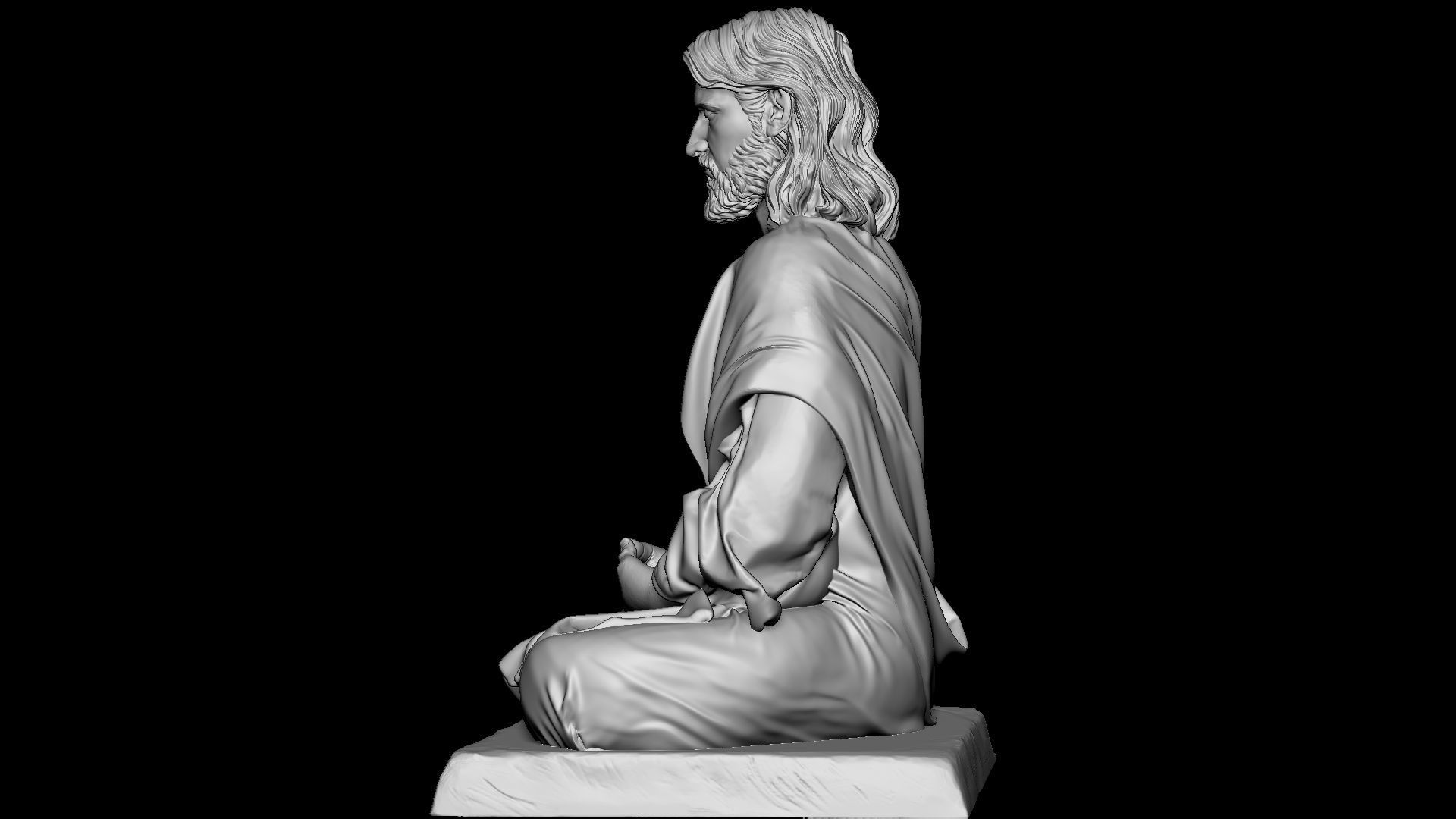 Jesus Statue v10 3D model 3D printable | CGTrader