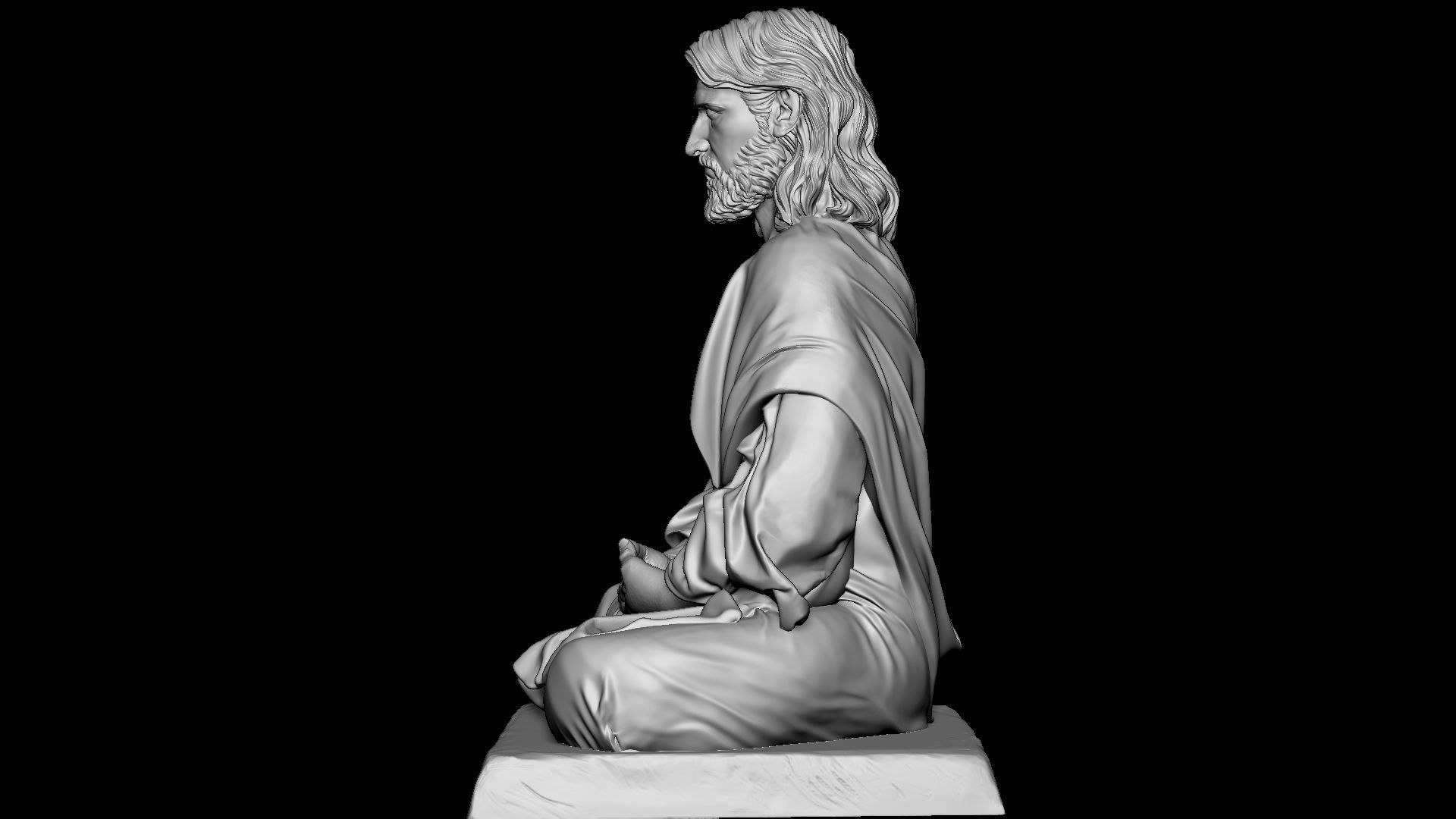 Jesus Statue v10 3D model 3D printable | CGTrader