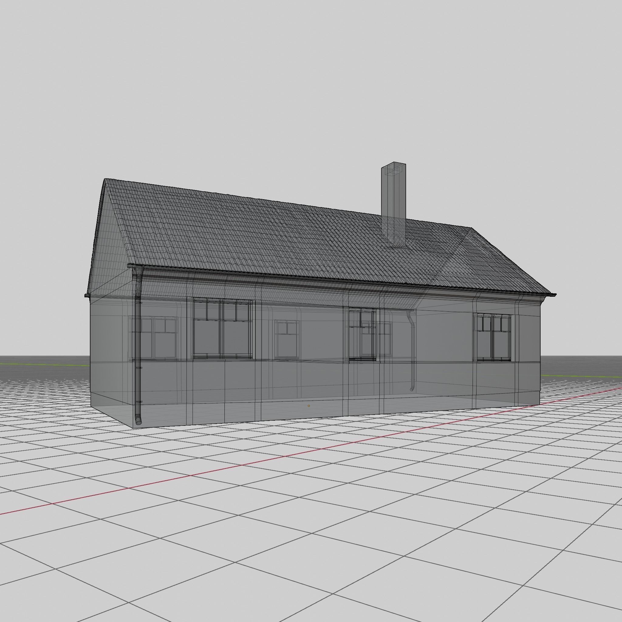 3D model House low-poly realistic VR / AR / low-poly | CGTrader