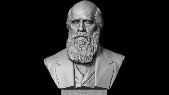 Charles Darwin 3D model 3D printable | CGTrader