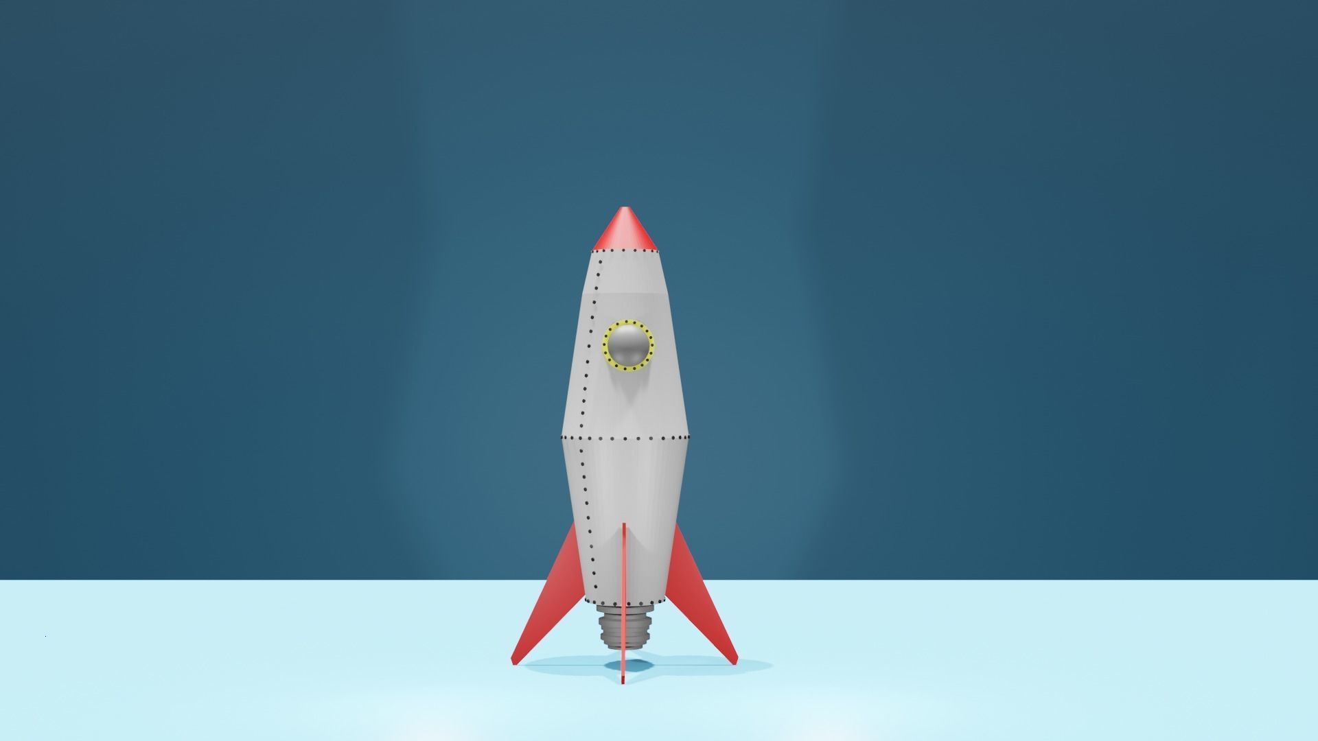 3D model Low poly 3d model of a rocket VR / AR / low-poly | CGTrader
