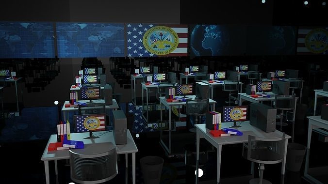 Military Control Room 3D model | CGTrader